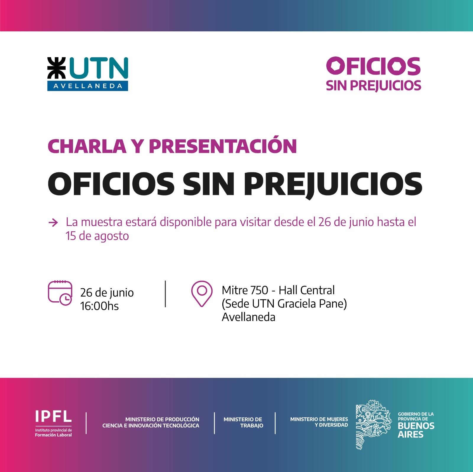 OFICIOS SIN PREJUICIOS - UTN Avellaneda