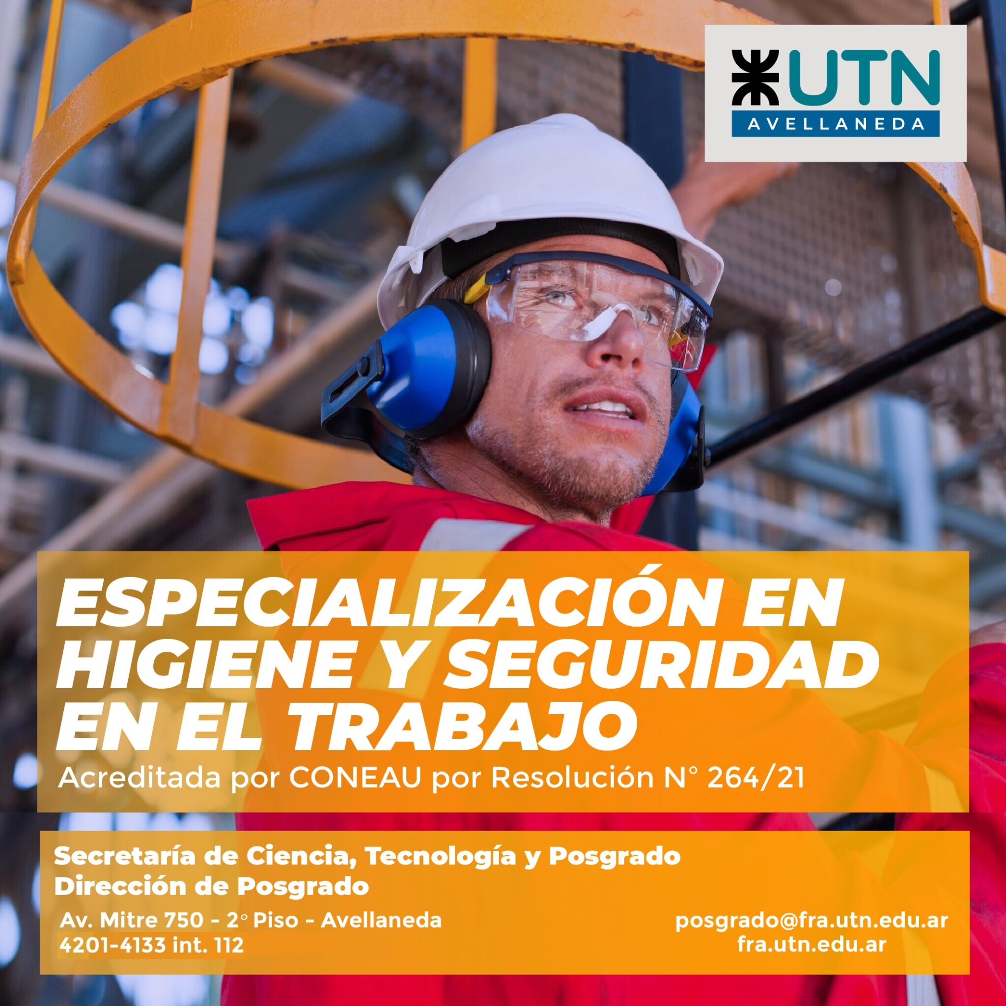 CONTINÚA ABIERTA LA INSCRIPCIÓN A LA ESPECIALIZACIÓN EN HIGIENE Y SEGURIDAD EN EL TRABAJO - UTN ...