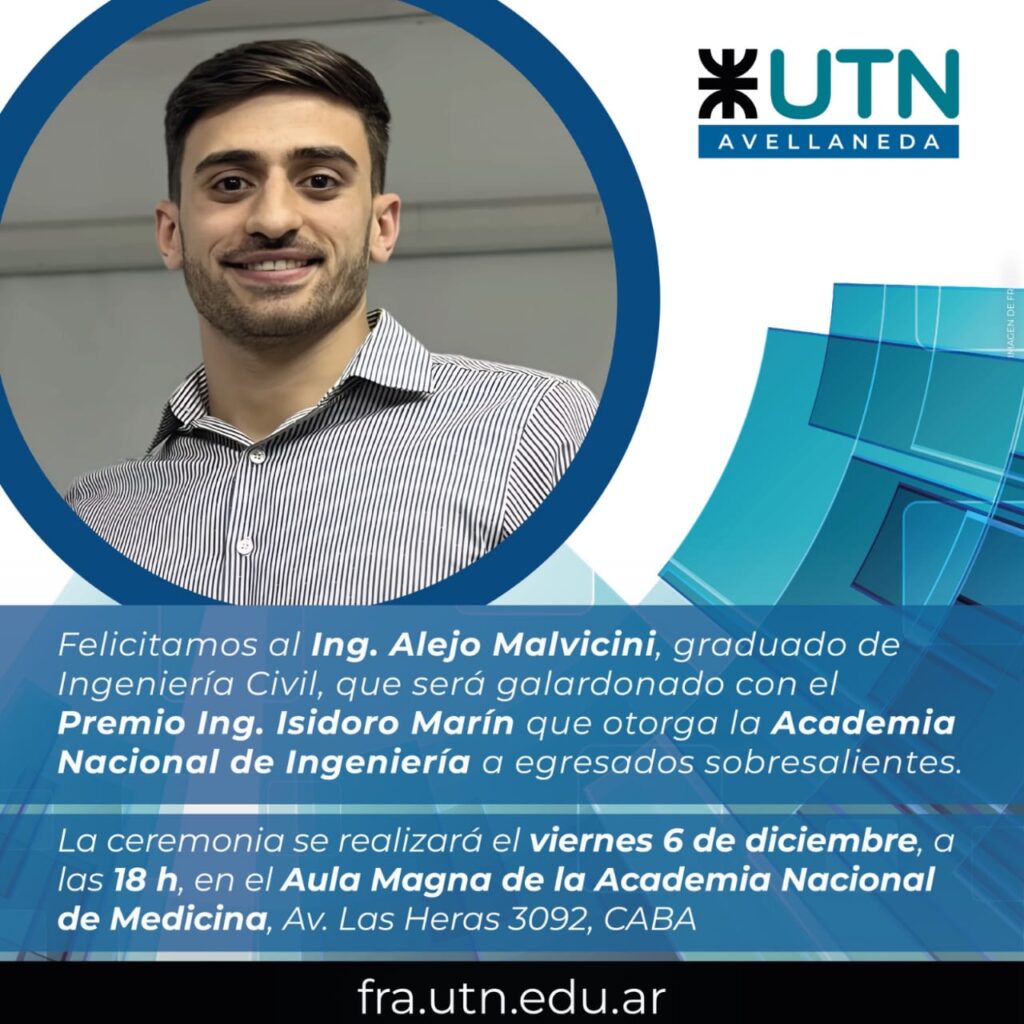 PREMIO ING. ISIDORO MARÍN - UTN Avellaneda